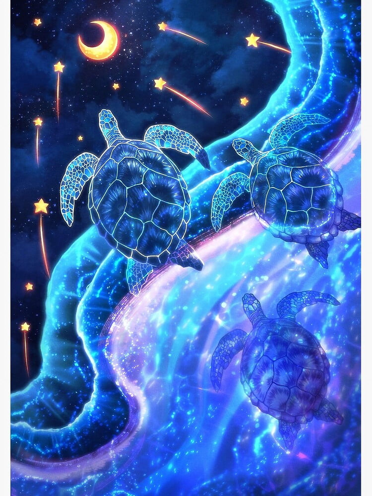 Star Turtle Modern Art Decor Unframe - Walmart.com