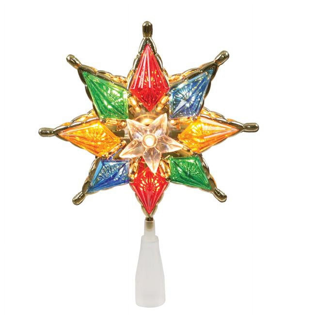 Star Two Sided Lighted Tree Topper with Multi-Colored Lights - Walmart.com