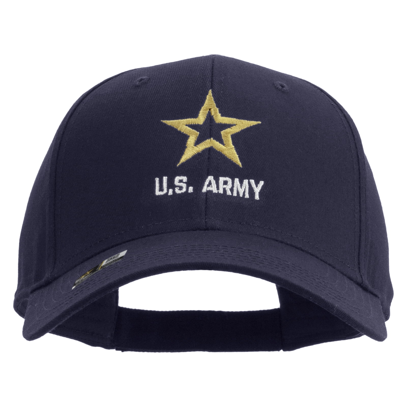 Star US Army Embroidered Solid Cotton Twill Low Profile Strap Cap ...