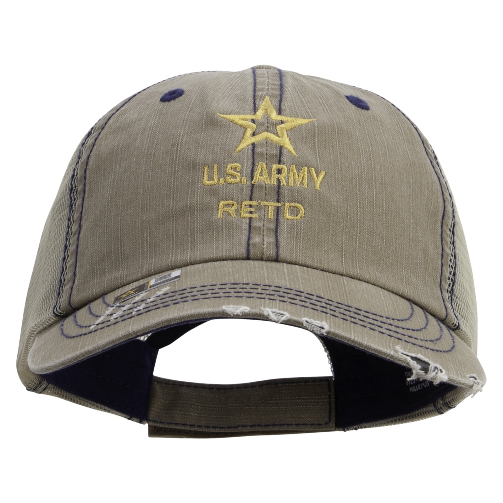 Star US Army Retired Military Embroidered Low Profile Special Cotton ...