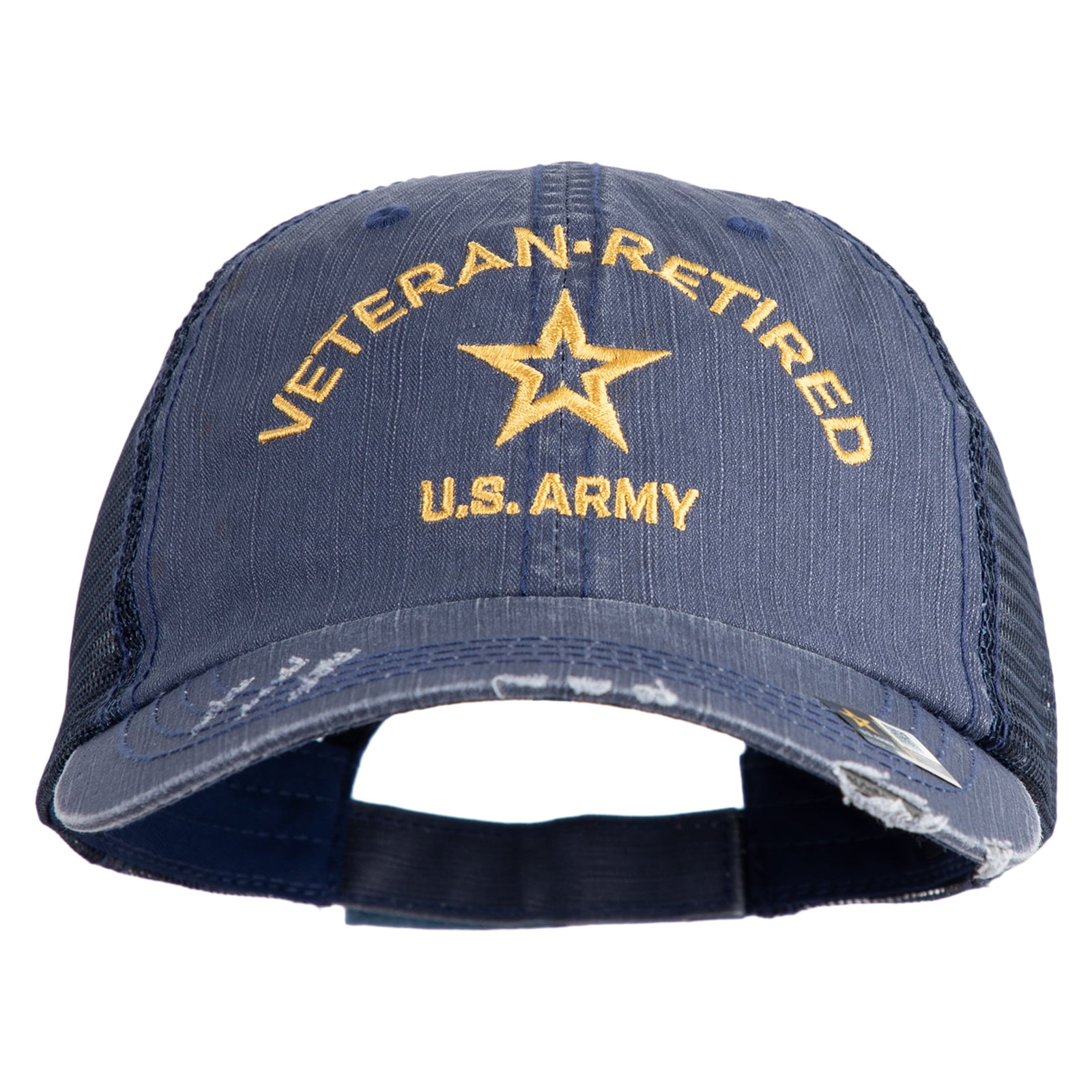 Star US Army Veteran Retired Embroidered Low Profile Special Cotton ...