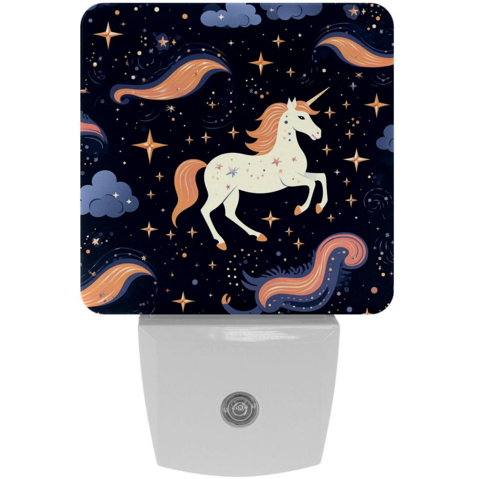 Star Unicorns LED Square Night Light - Small and Bright Square-shaped ...