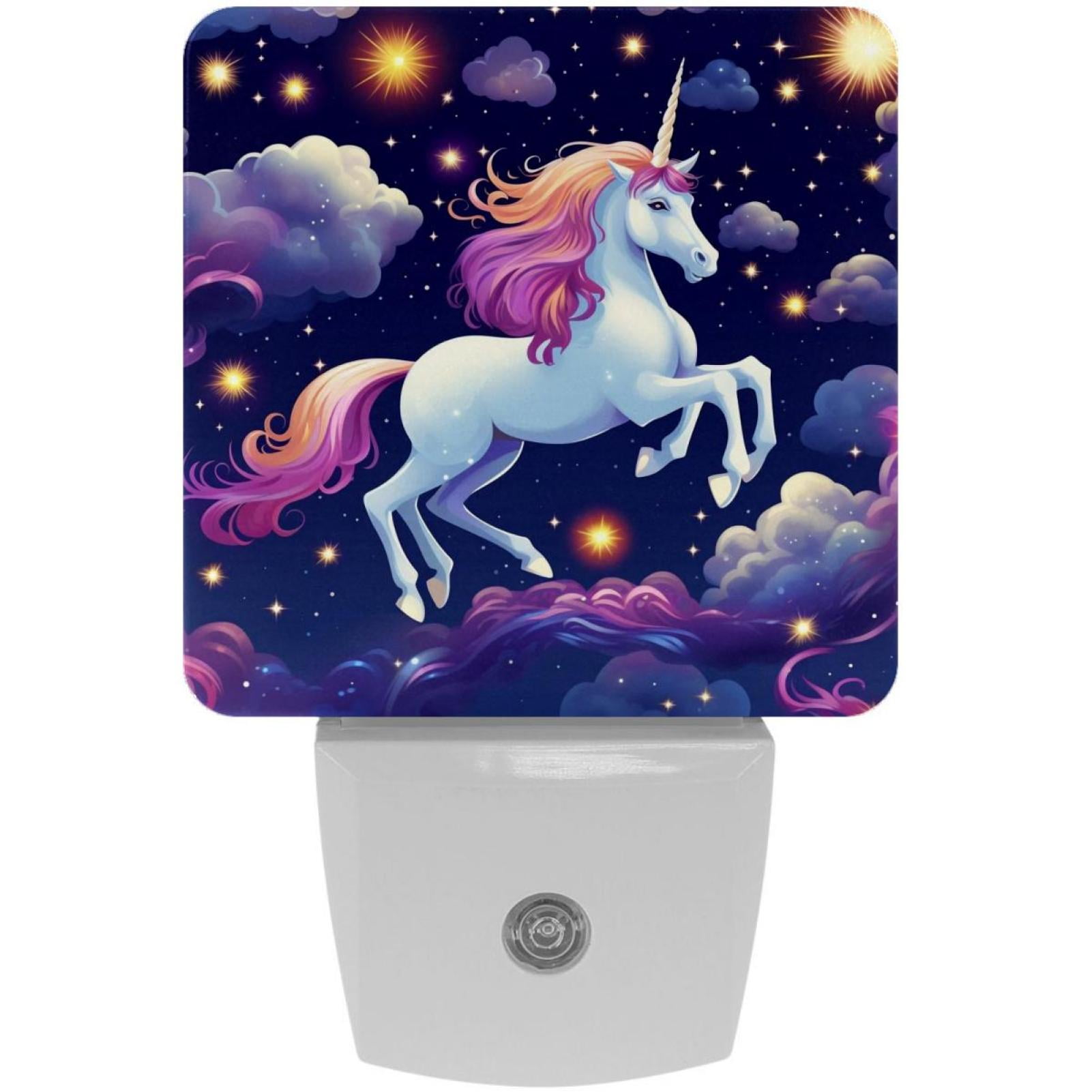 Star Unicorns LED Square Night Lights - Energy Efficient Bedside Lamp ...