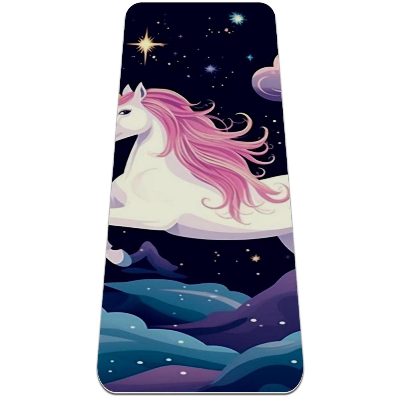 Star Unicorns TPE Yoga Mat - Exercise Mat for Yoga & Pilates - Walmart.com