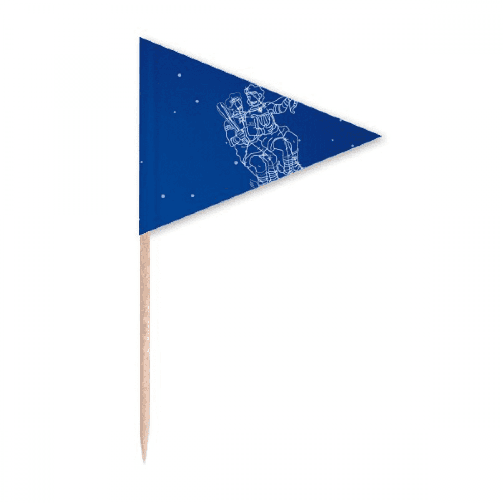 Star Universe Geni Constellation Pattern Toothpick Triangle Cupcake ...
