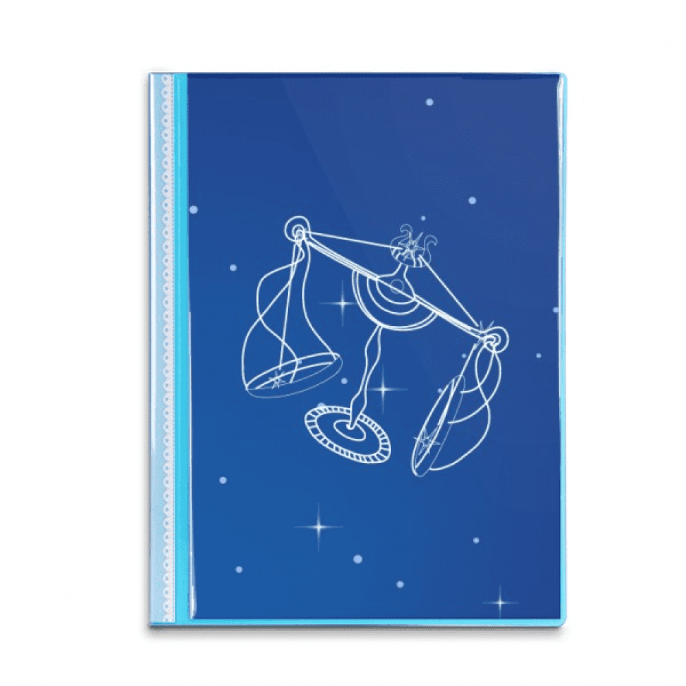 Star Universe Libra Constellation Pattern Book Sheet Protectors ...