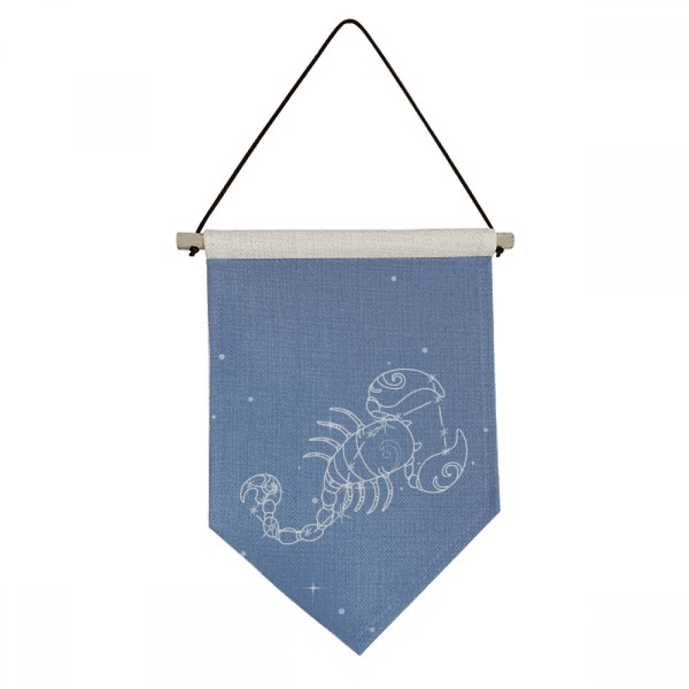 Star Universe Scorpio Constellation Pattern Canvas Flag Hanging Wall ...
