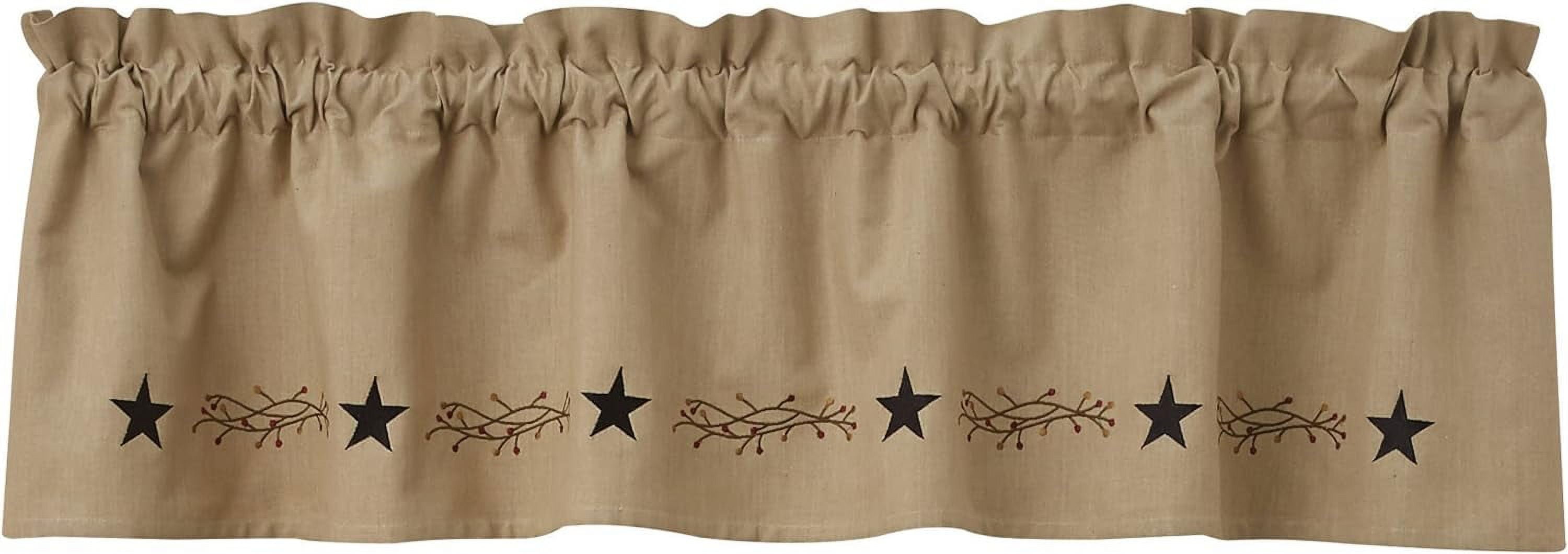 Star Vine Embroidered Valance 60" X 14" - Walmart.com