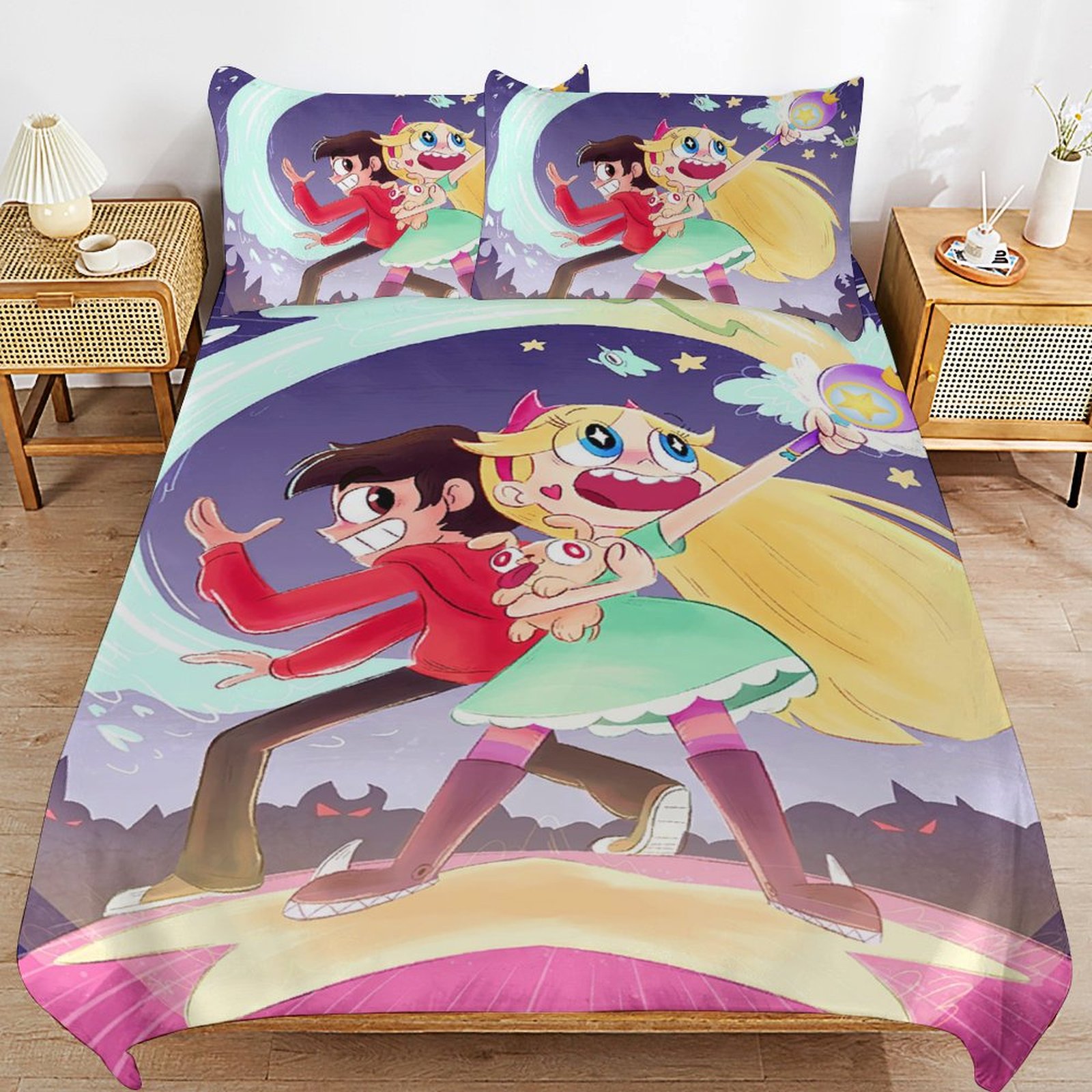 Star Vs. The Forces of Evil 3 Piece Bedding Sets for Boys Girls Teens ...