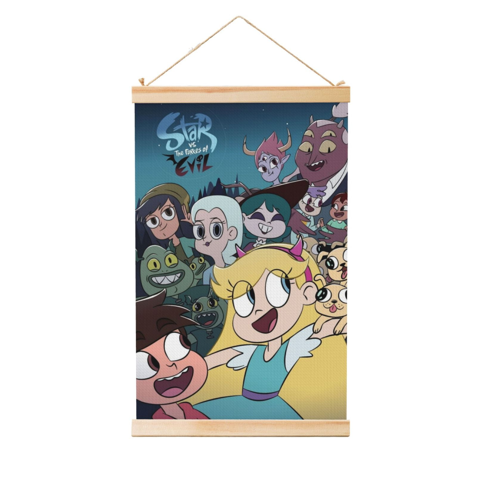 Star Vs The Forces Of Evil Posters For Room Wall Art Wooden Shaft ...