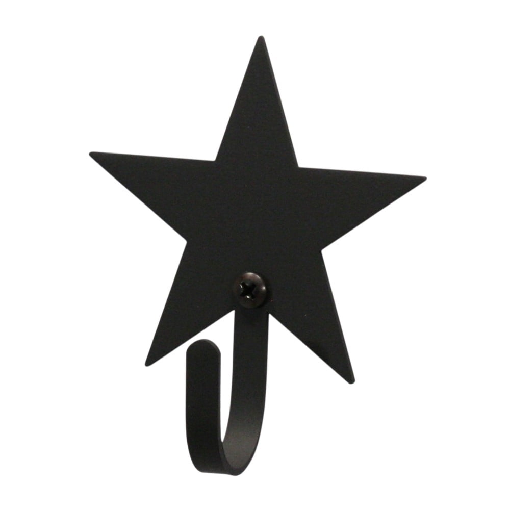 Village Wrought Iron Star Wall Hook Small - Black - Walmart.com