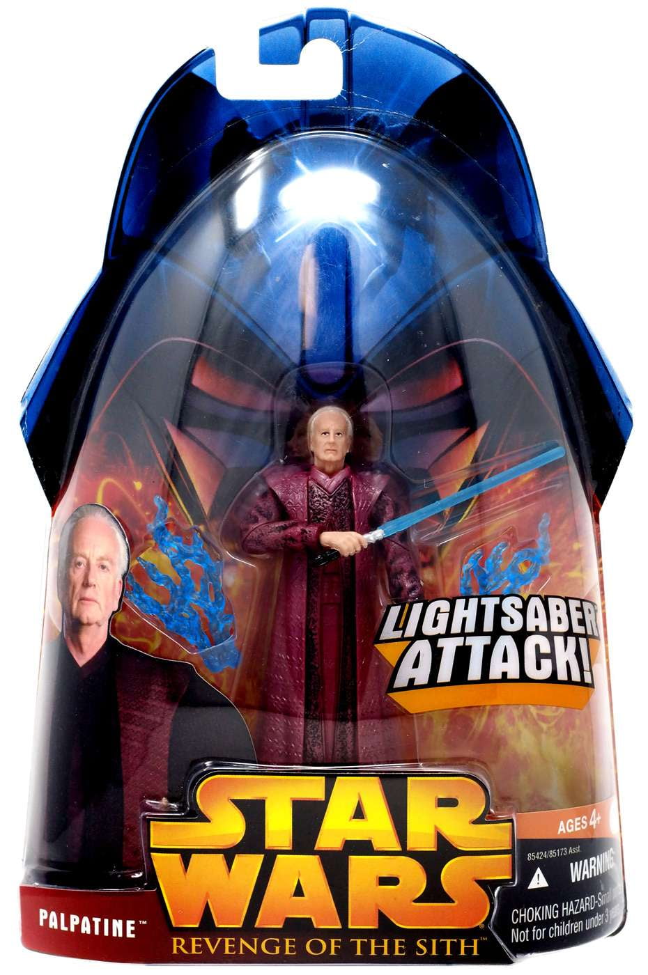 Star Wars 2005 Chancellor Palpatine Action Figure (Rare Variant Blue ...