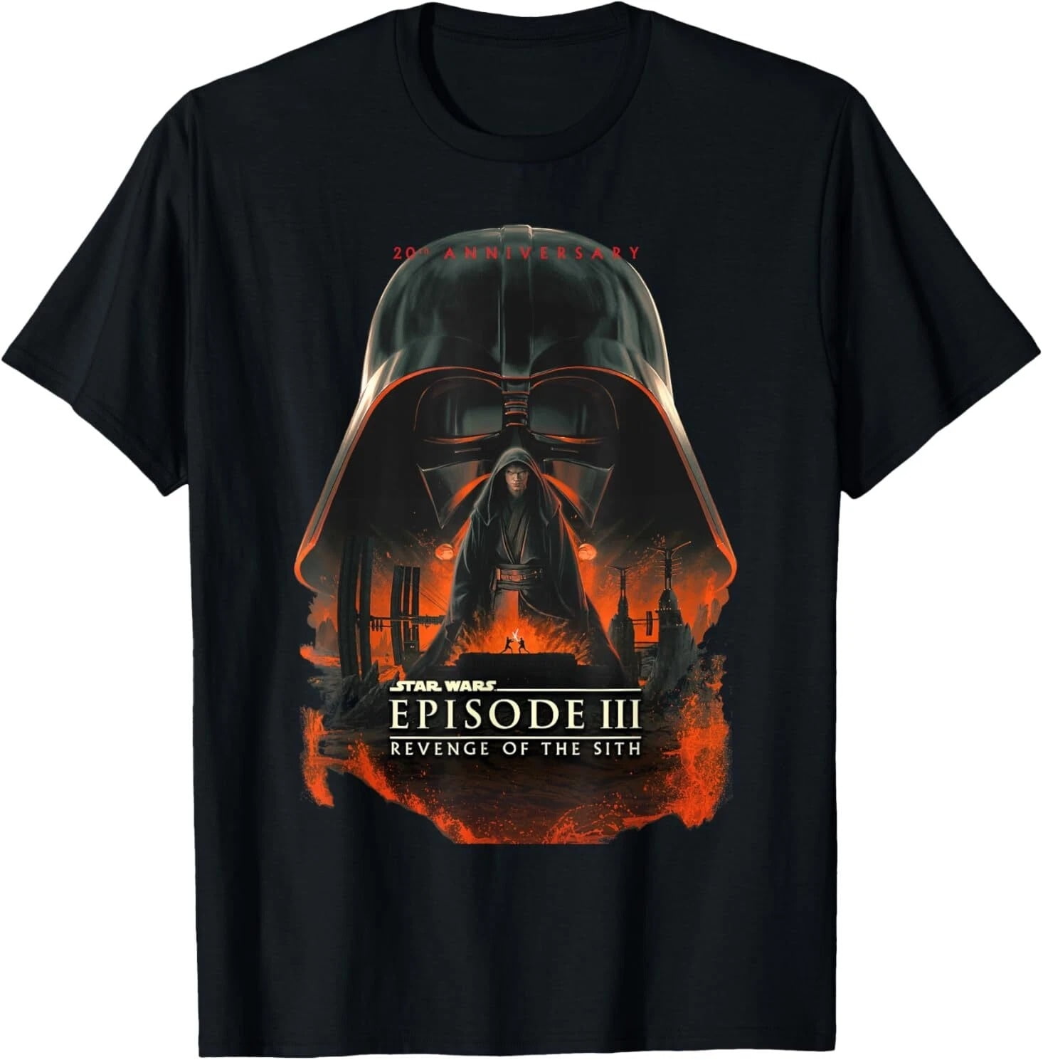 Star Wars 20th Anniversary Episode III Epic Big Chest Poster T-Shirt ...