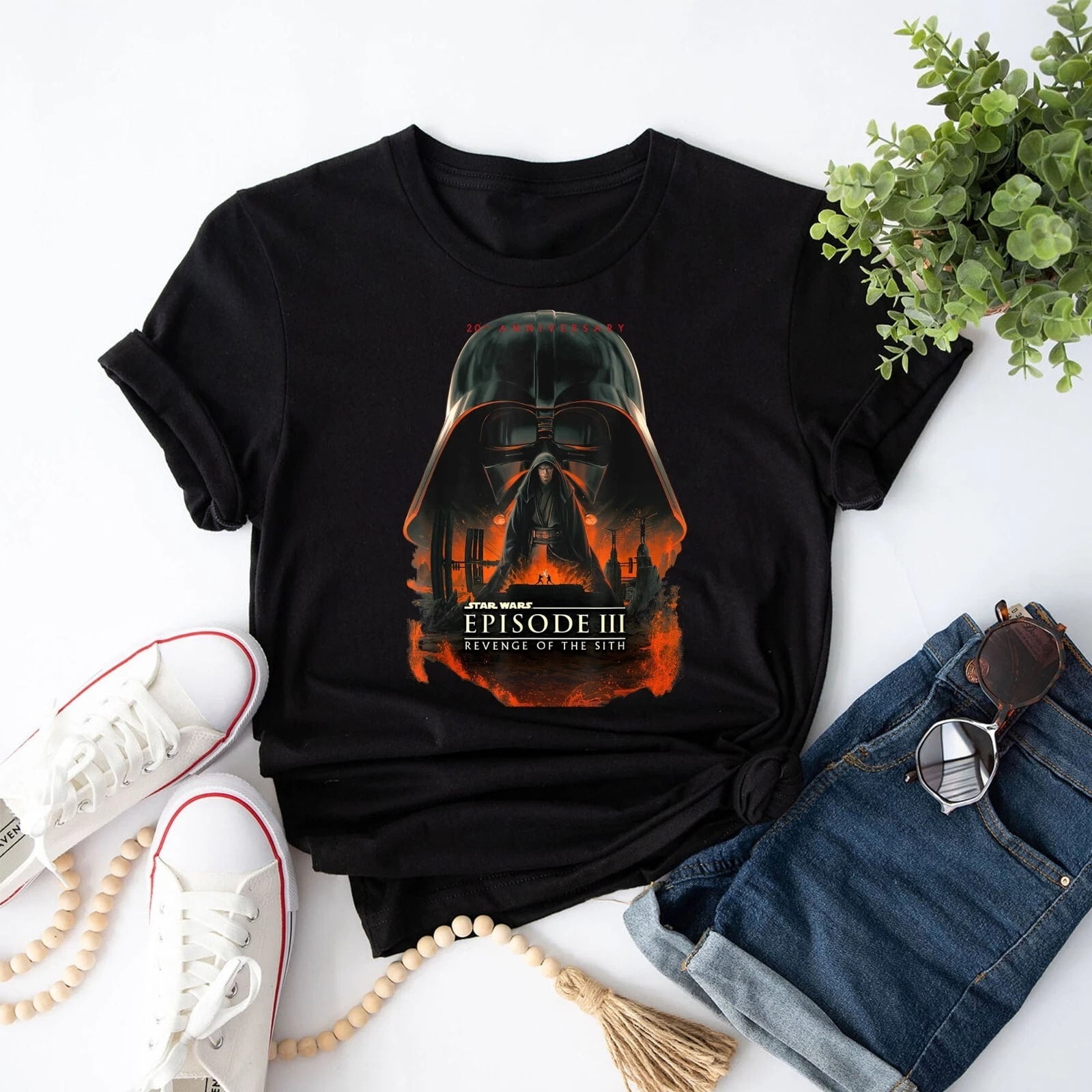 Star Wars 20th Anniversary Episode III Epic Chest Poster T-Shirt Hot ...