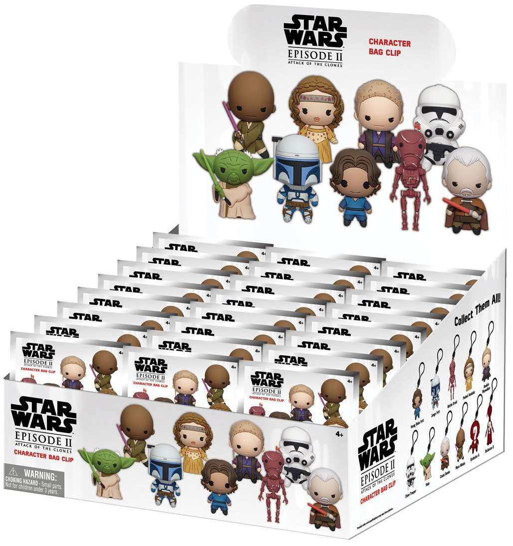 Star Wars 3D Figural Foam Bag Clip Episode II Attack of the Clones ...