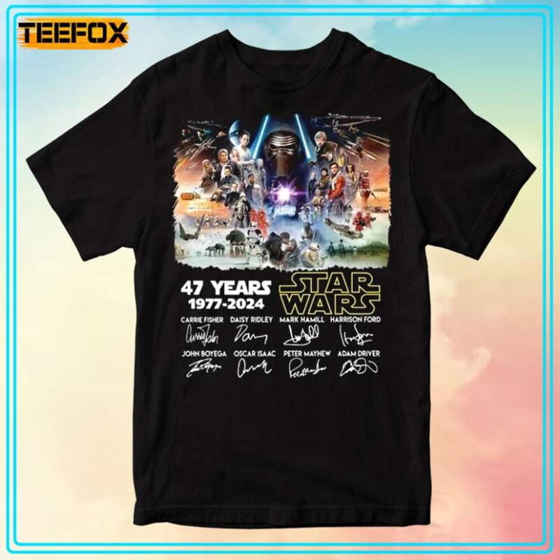 Star Wars 47th Anniversary 1977-2024 Unisex T-Shirt - Walmart.com