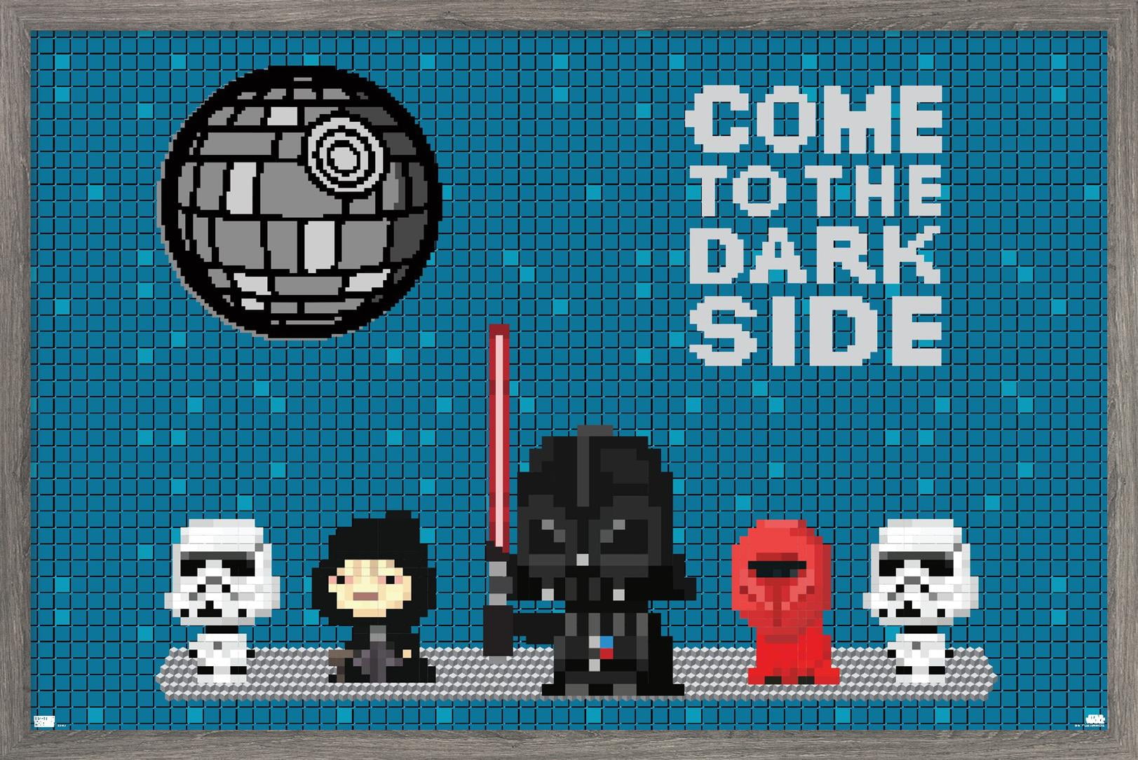 Star Wars: 8-Bit - Dark Side Wall Poster, 14.725" x 22.375" Framed ...