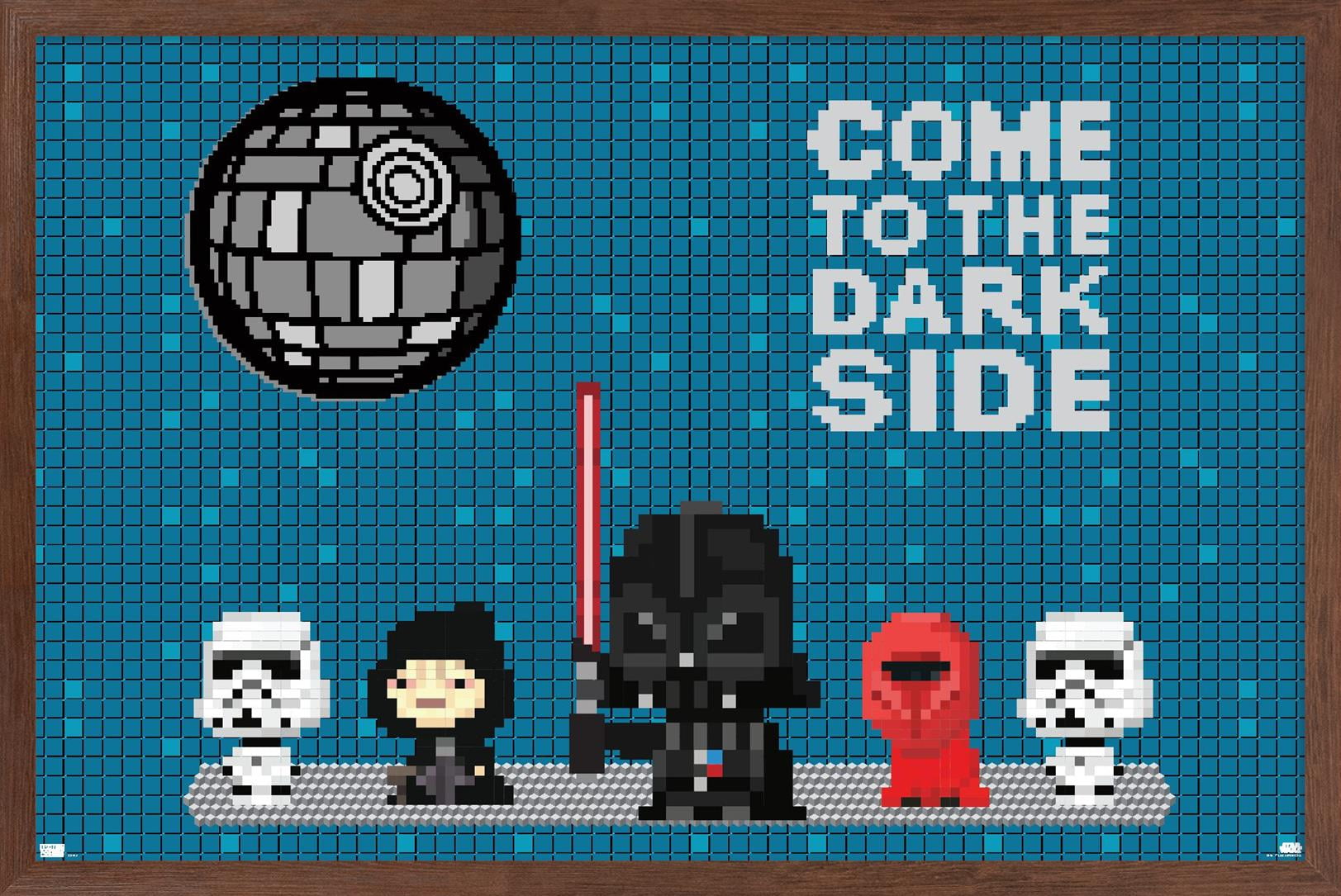 Star Wars: 8-Bit - Dark Side Wall Poster, 14.725" x 22.375" Framed ...