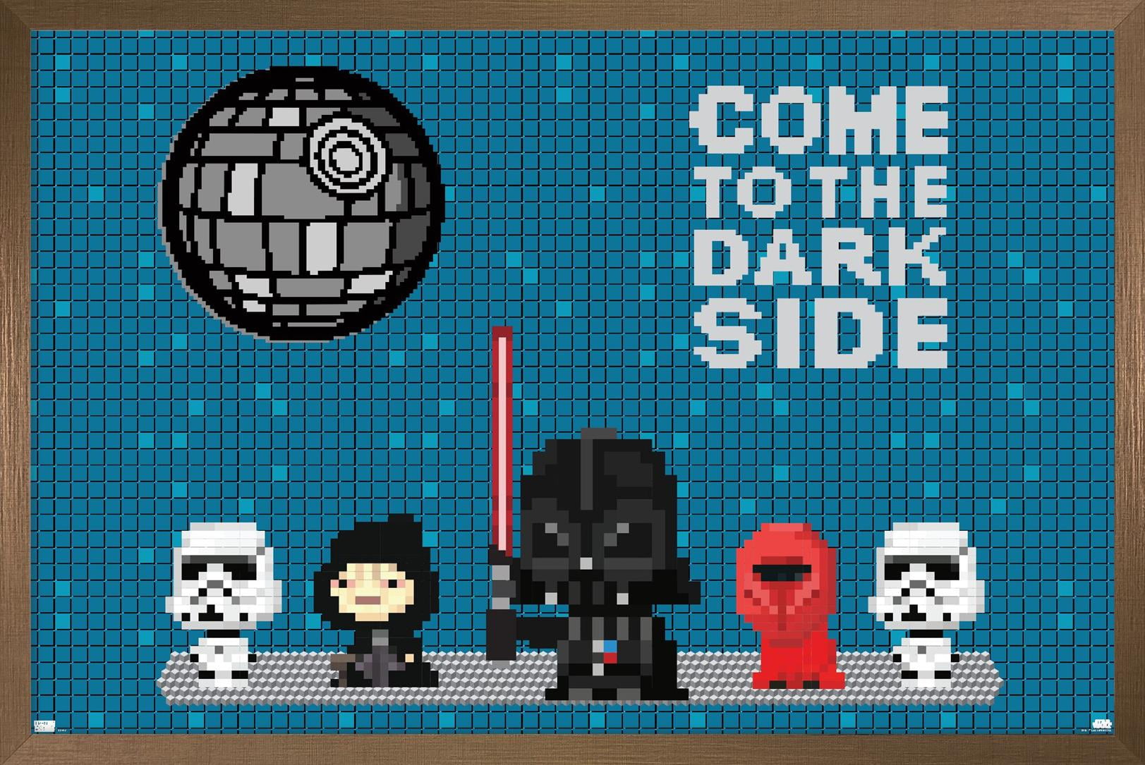 Star Wars: 8-Bit - Dark Side Wall Poster, 22.375" x 34" Framed ...
