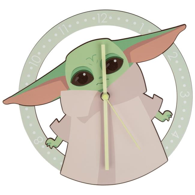Star Wars 818413 The Mandalorian the Child Cute Expression Clock ...