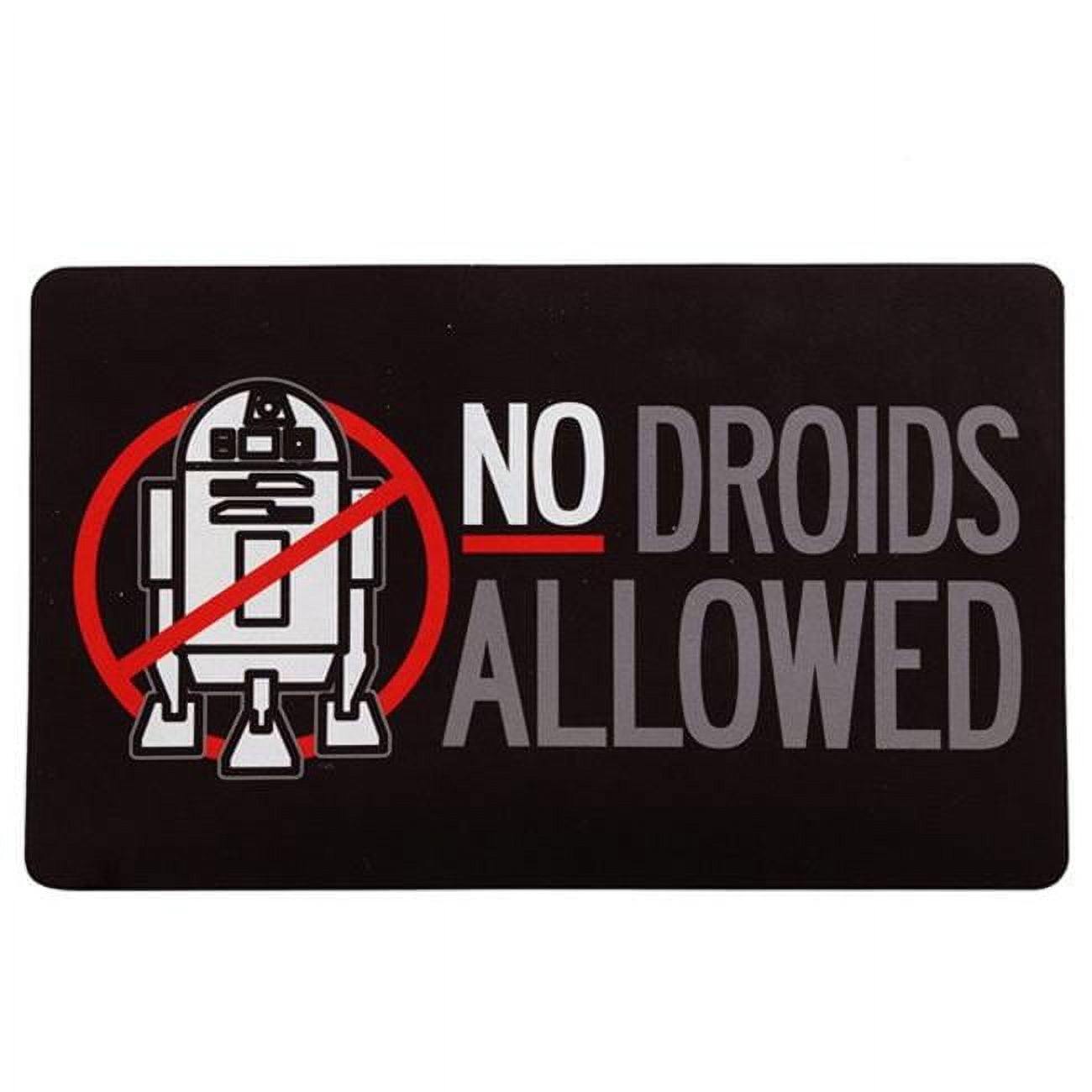 Star Wars 90162756-S No Droids Allowed Door Mat - Walmart.com