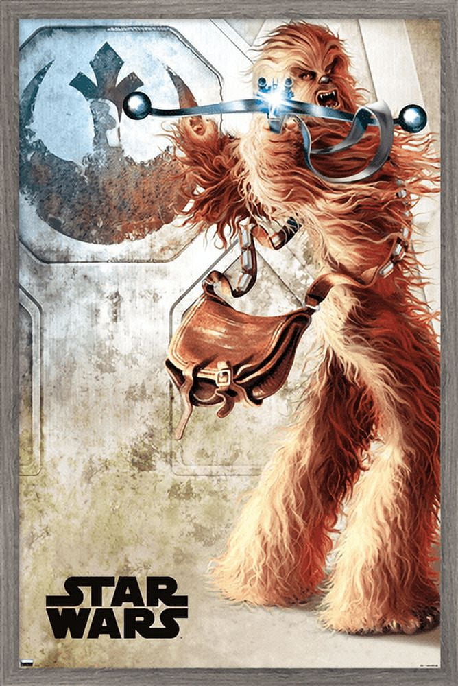 Star Wars: A New Hope - Chewy Wall Poster, 14.725" x 22.375", Framed ...