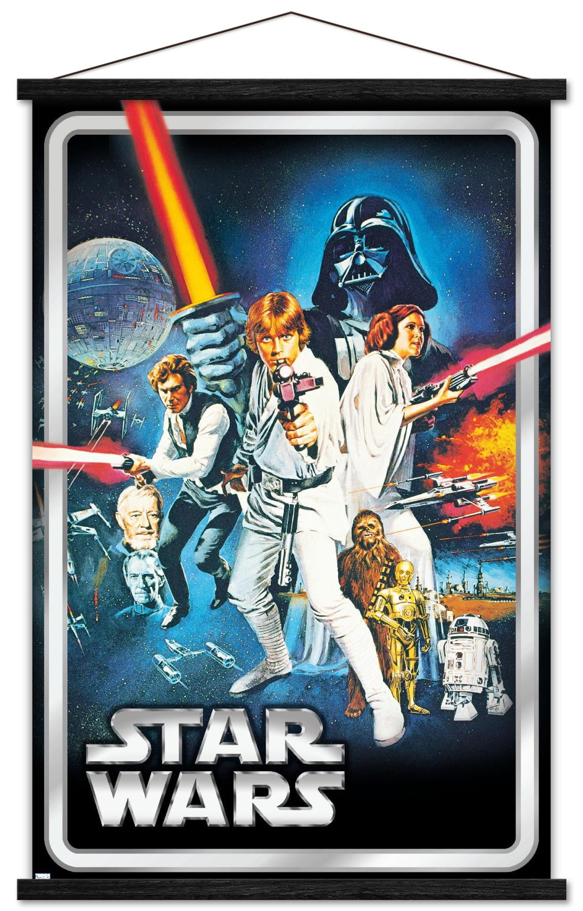 Star Wars: A New Hope - Classic Pose Wall Poster with Magnetic Frame ...