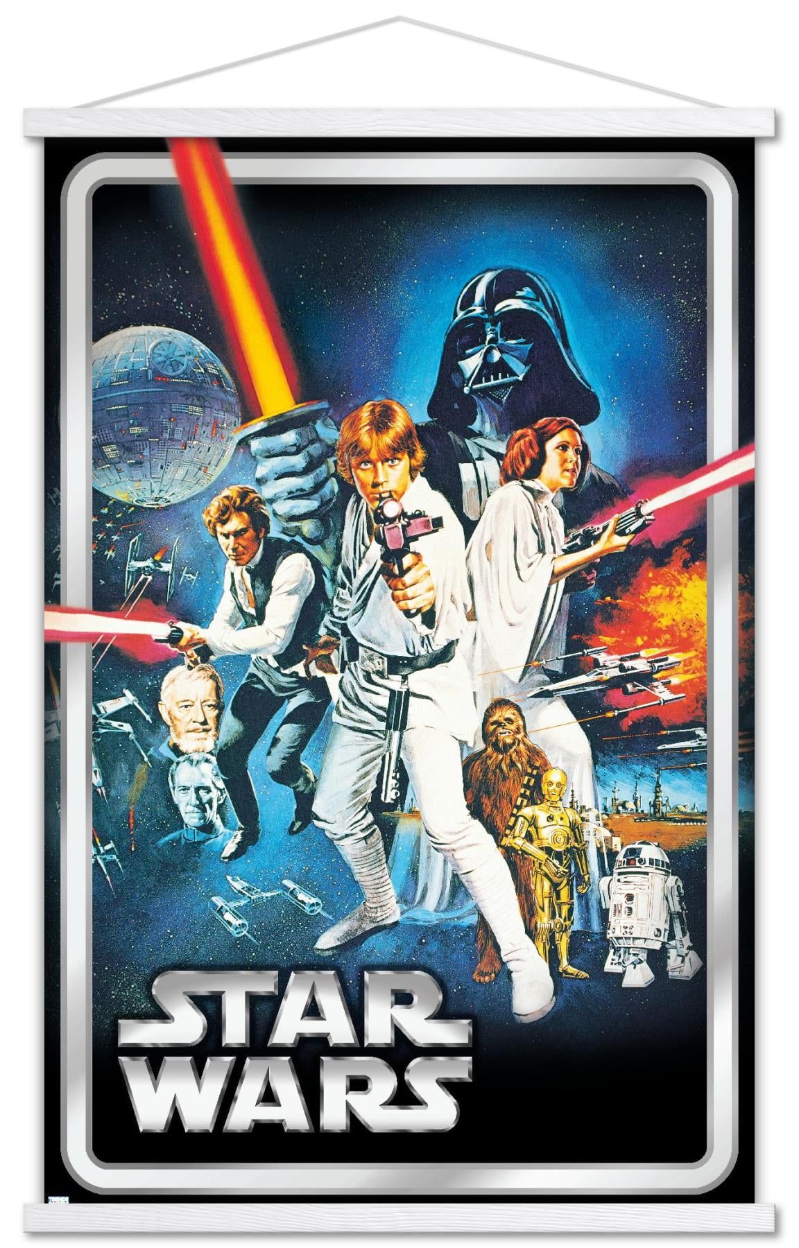 Star Wars: A New Hope - Classic Pose Wall Poster with Magnetic Frame ...