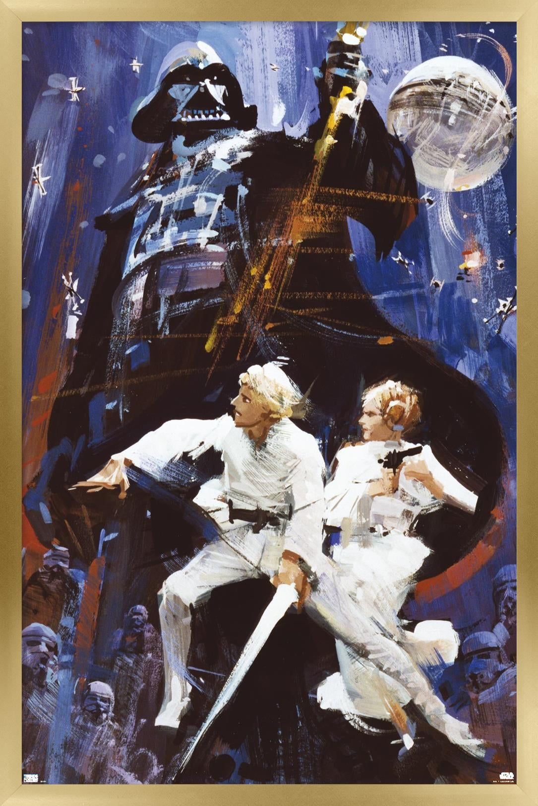 Star Wars: A New Hope - Illustrated One Sheet Wall Poster, 22.375" x 34 ...
