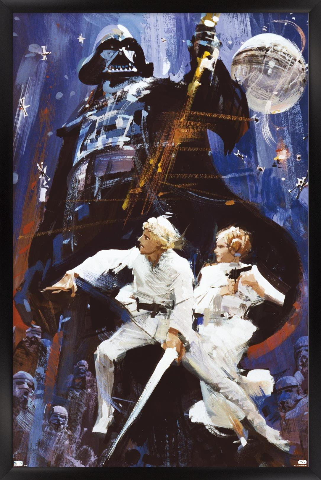 Star Wars: A New Hope - Illustrated One Sheet Wall Poster, 22.375" x 34 ...