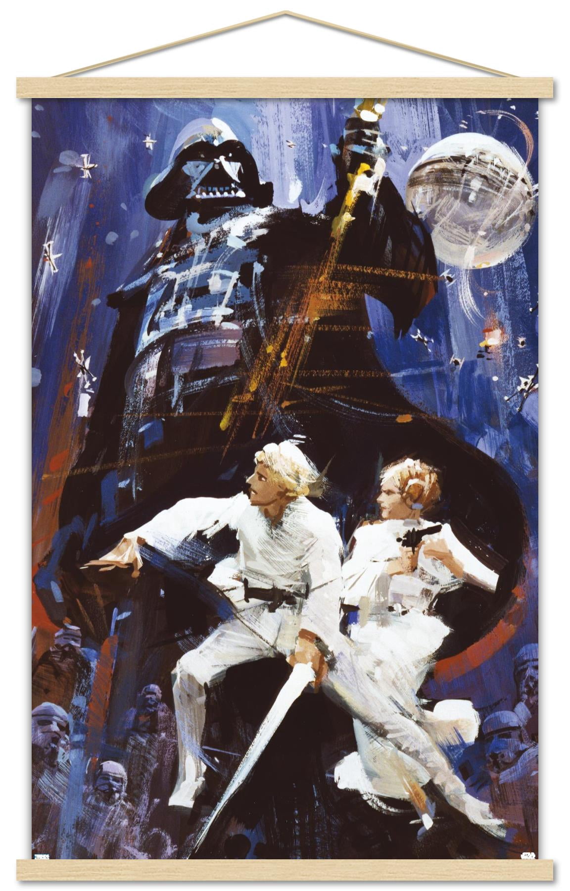 Star Wars: A New Hope - Illustrated One Sheet Wall Poster with Magnetic ...