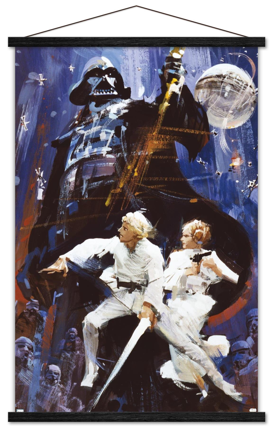 Star Wars: A New Hope - Illustrated One Sheet Wall Poster with Magnetic ...