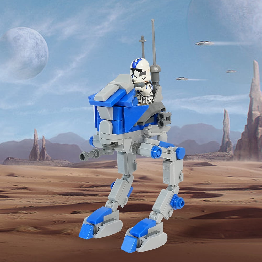 Star Wars AT-RT with 501st Legion Clone Trooper Building Block Figure ...