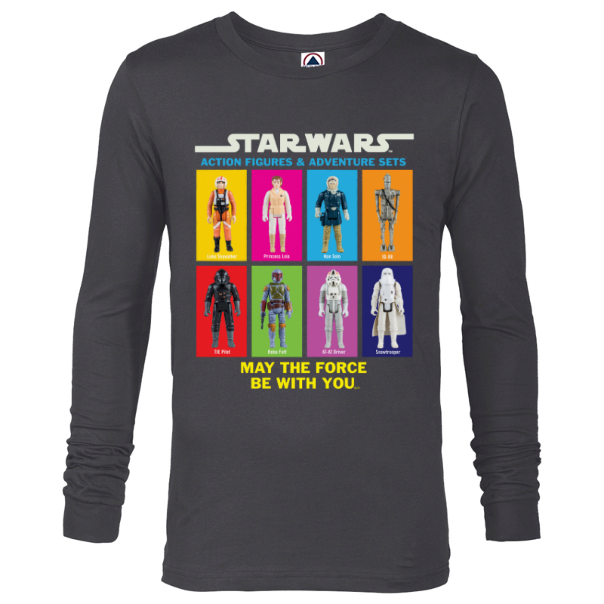 Star Wars Action Figures May The Force Be With You - Long Sleeve T ...