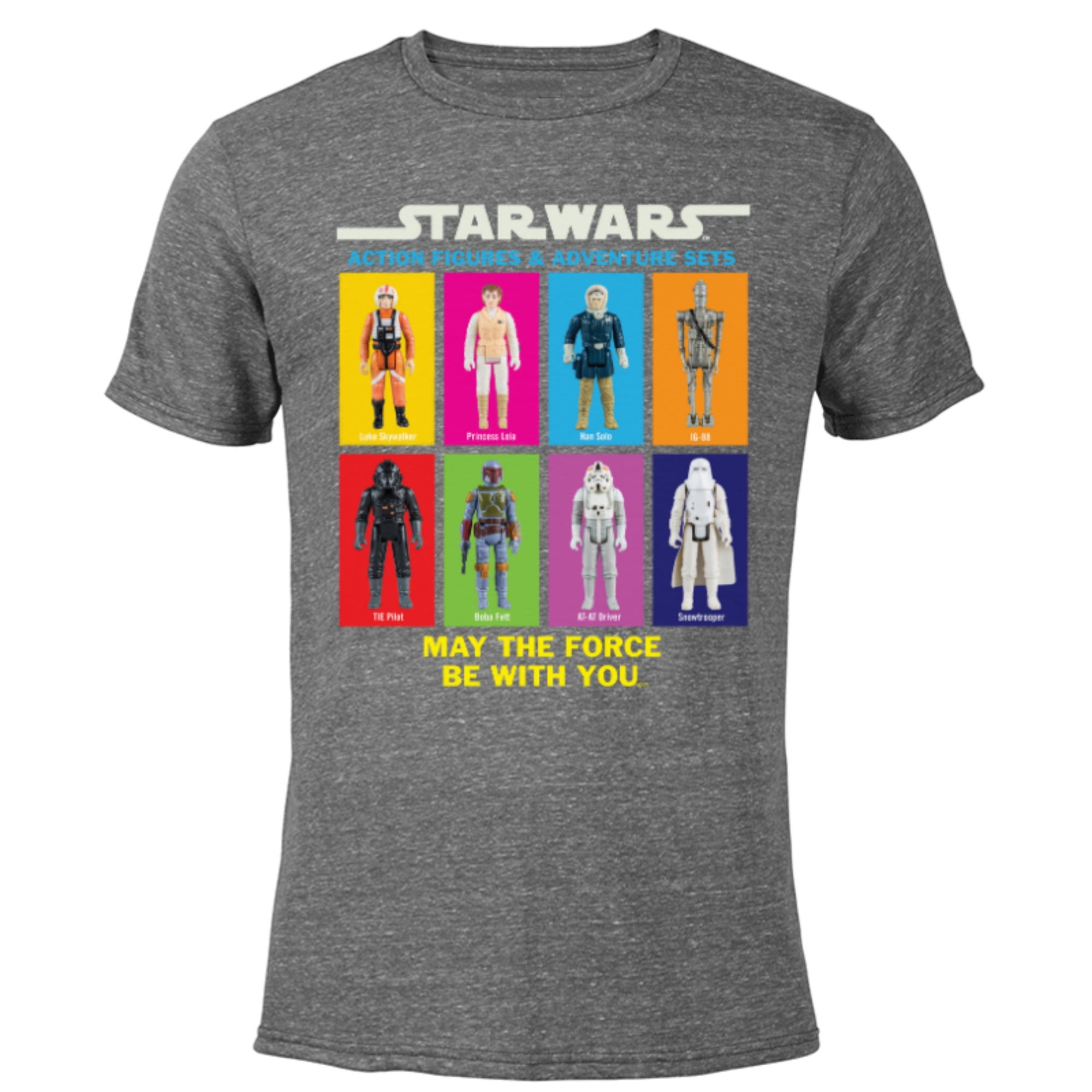Star Wars Action Figures May The Force Be With You - Short Sleeve ...