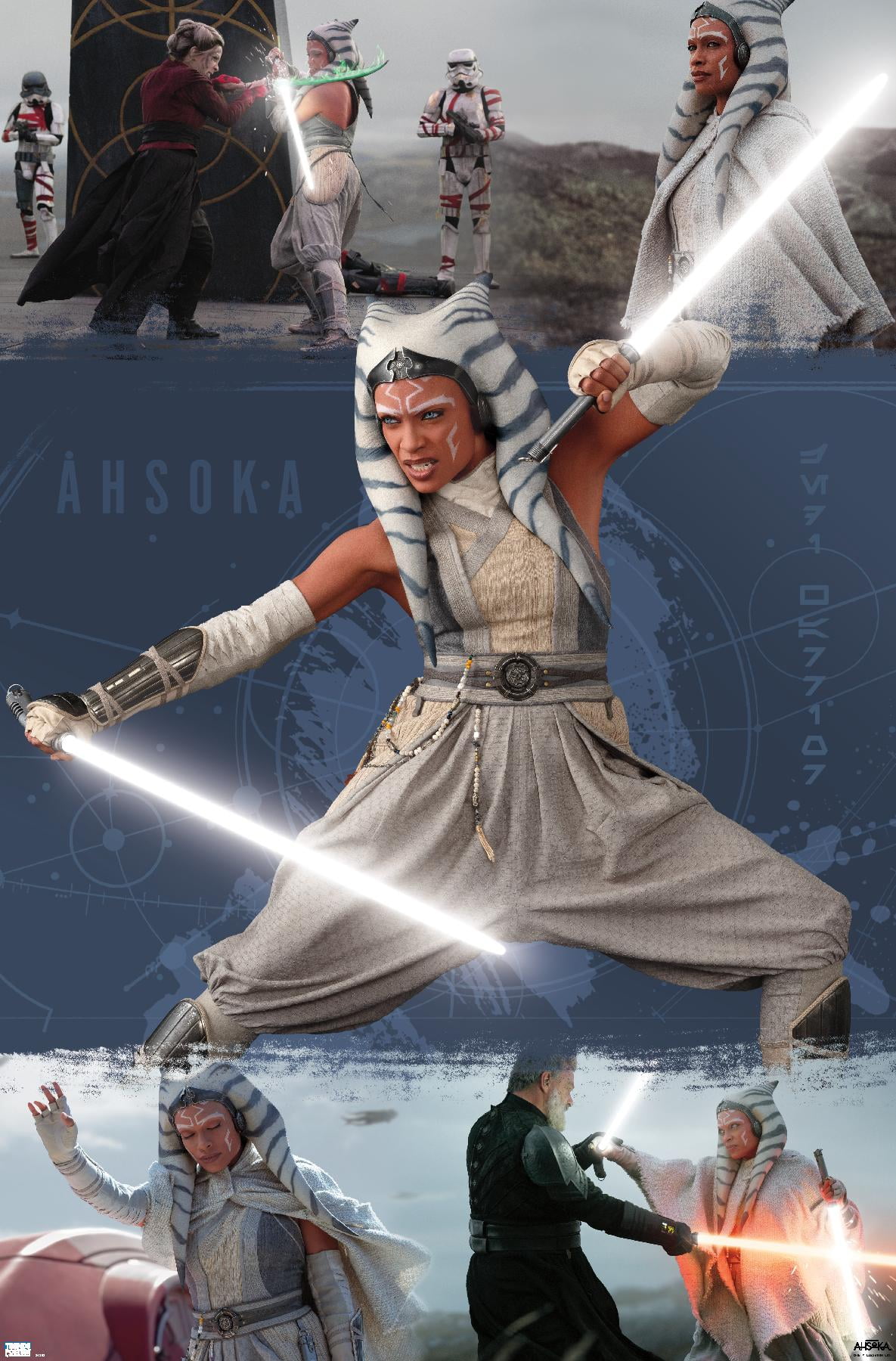 Star Wars: Ahsoka - Ahsoka in White Wall Poster, 22.375" x 34 ...