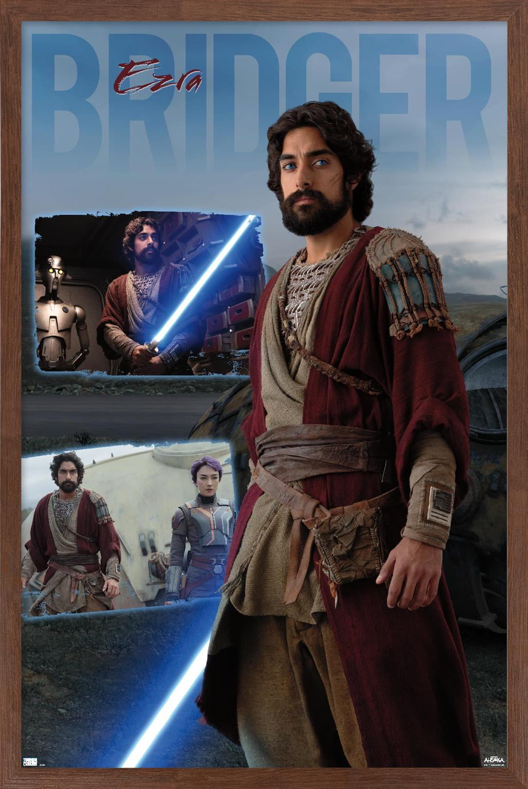 Star Wars: Ahsoka - Ezra Bridger Wall Poster, 22.375" x 34" Framed - Walmart.com