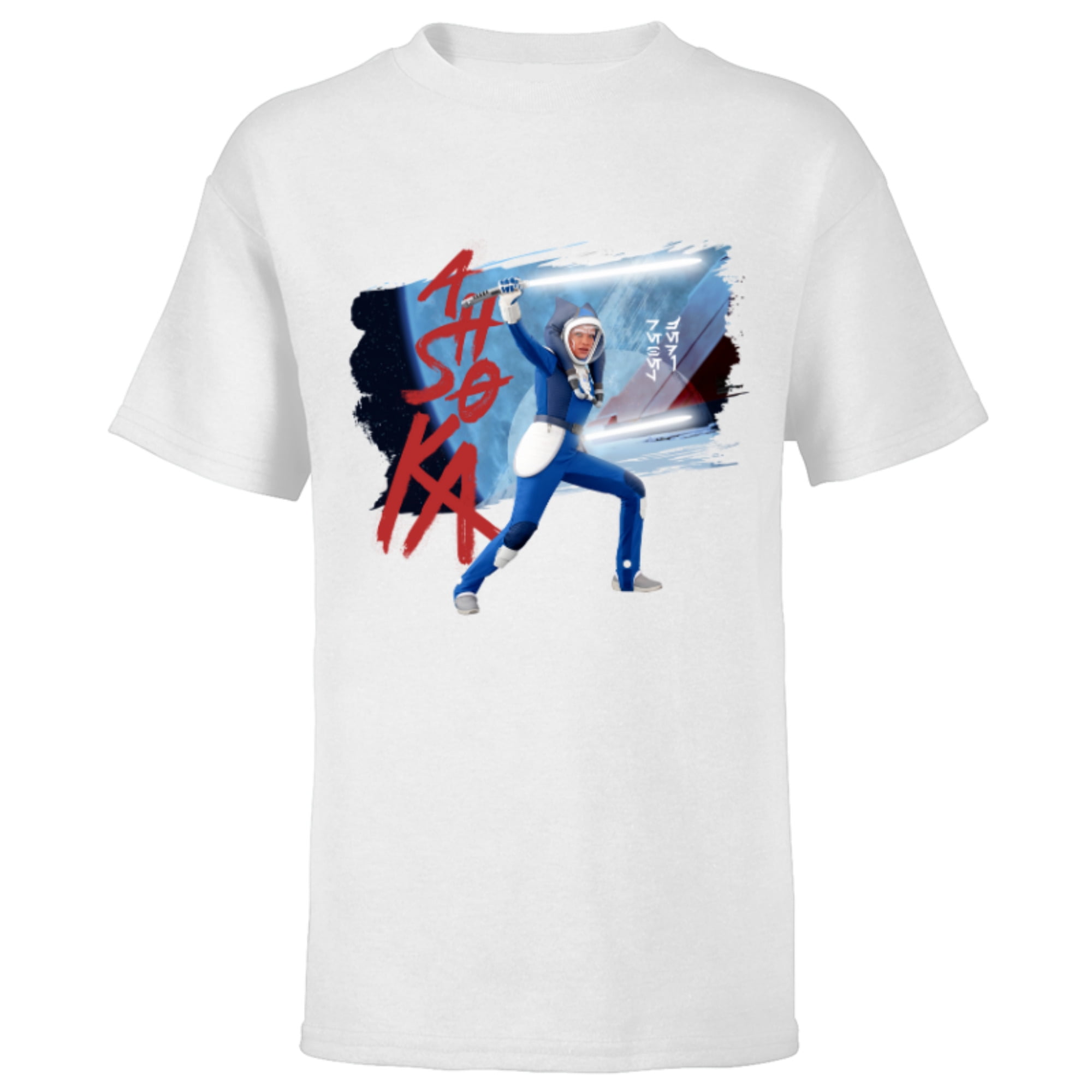 Star Wars Ahsoka Spacesuit Lightsaber Battle Rebel Jedi - Short Sleeve ...