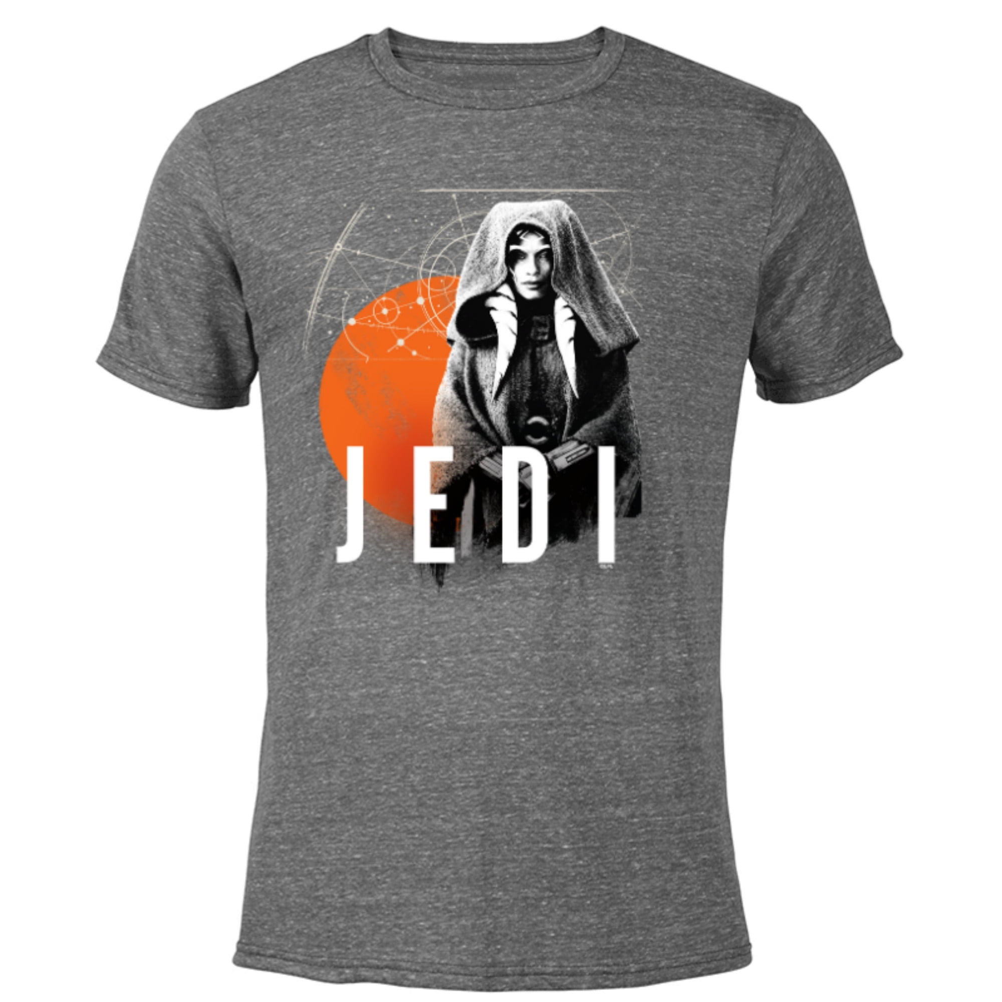 Star Wars Ahsoka Tano Jedi Star Map Disney+ - Short Sleeve Blended T-Shirt for Adults ...