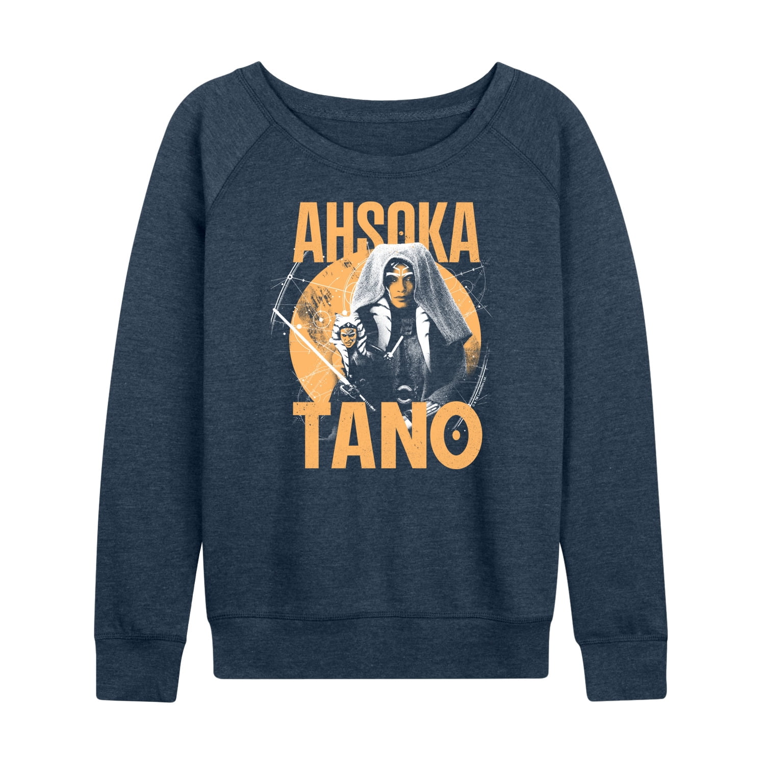 Star Wars - Ahsoka Tano Star Map - Women's French Terry Long Sleeve ...