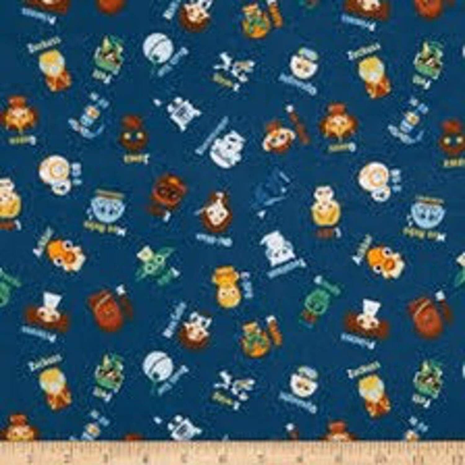 Star Wars Alpha Flannel Fabric, 100% Cotton, Sold by Yard, Perfect for ...