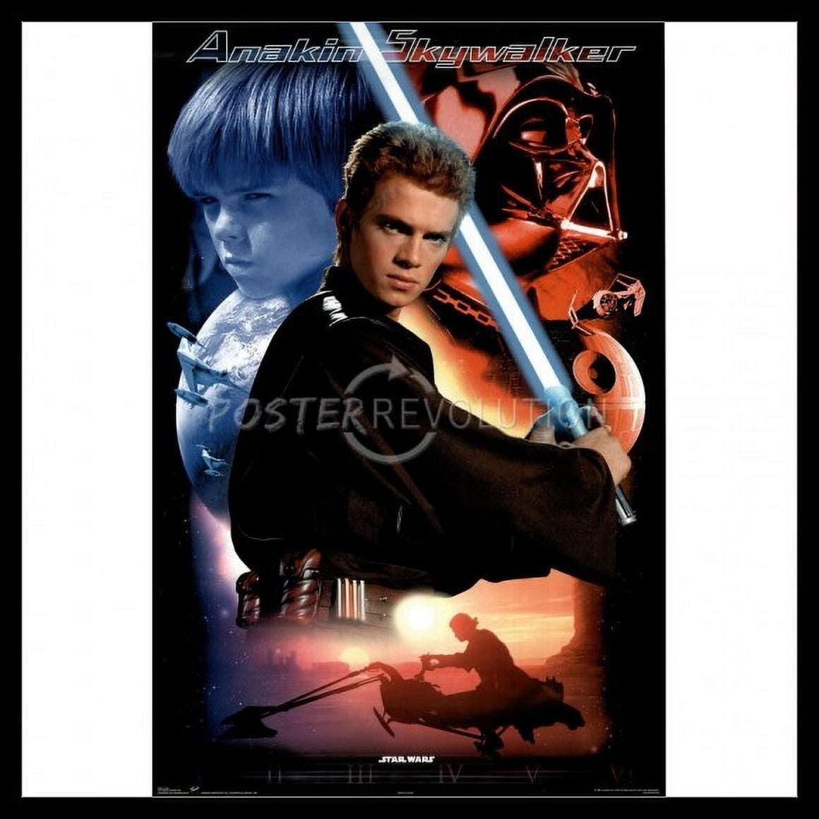 Star Wars Anakin Skywalker Laminated & Framed Poster by (24 x 36 ...