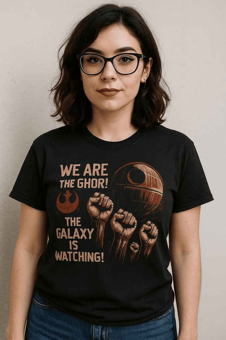 Star Wars Andor 'Galaxy is Watching' Rebel Alliance Protest Shirt Sci ...