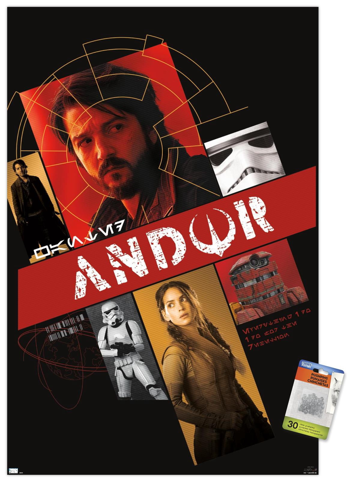 Star Wars: Andor - Group Graphic Wall Poster with Push Pins, 22.375" x ...