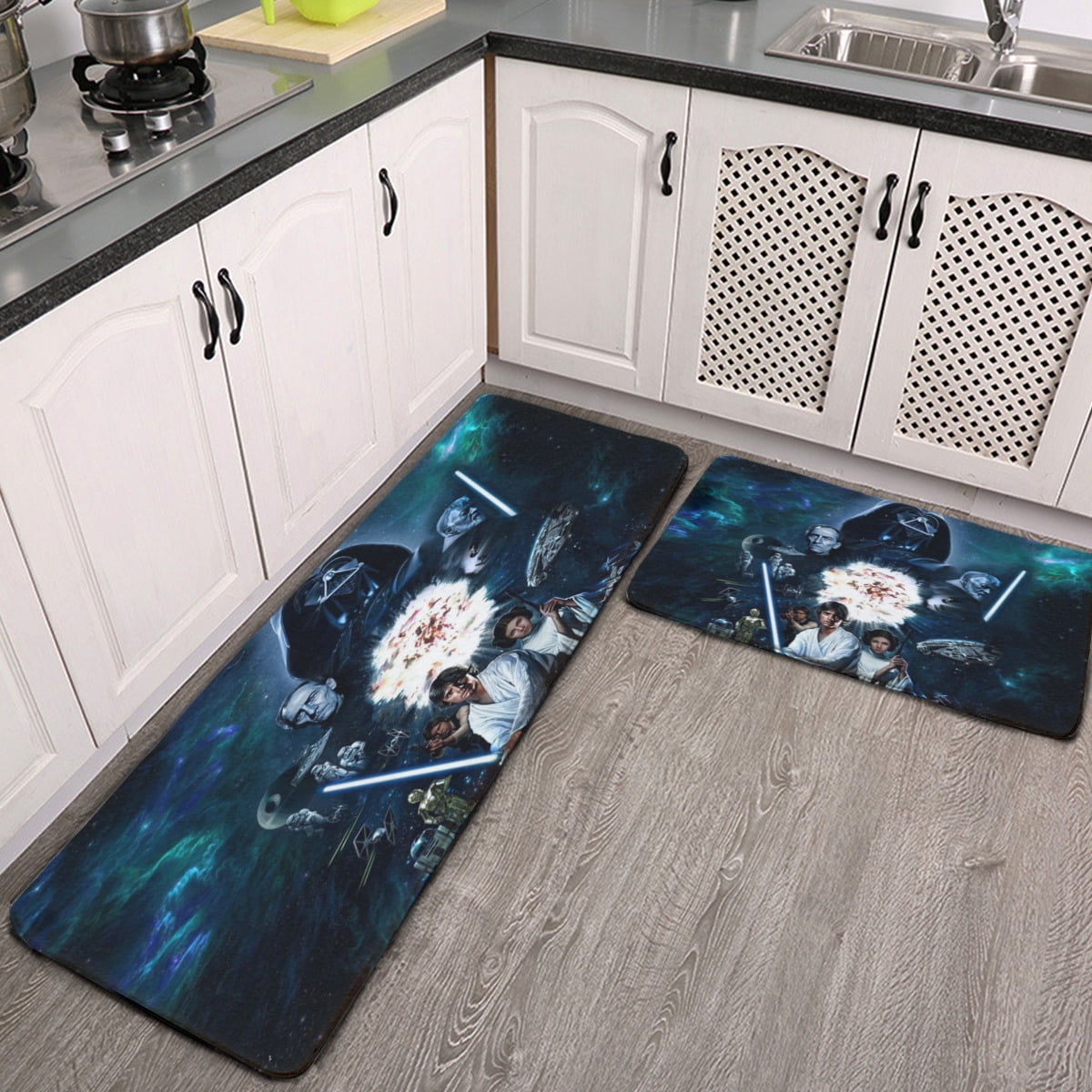Star Wars Anti Fatigue Kitchen Rug Sets 2 Piece Non Slip Kitchen Mats ...