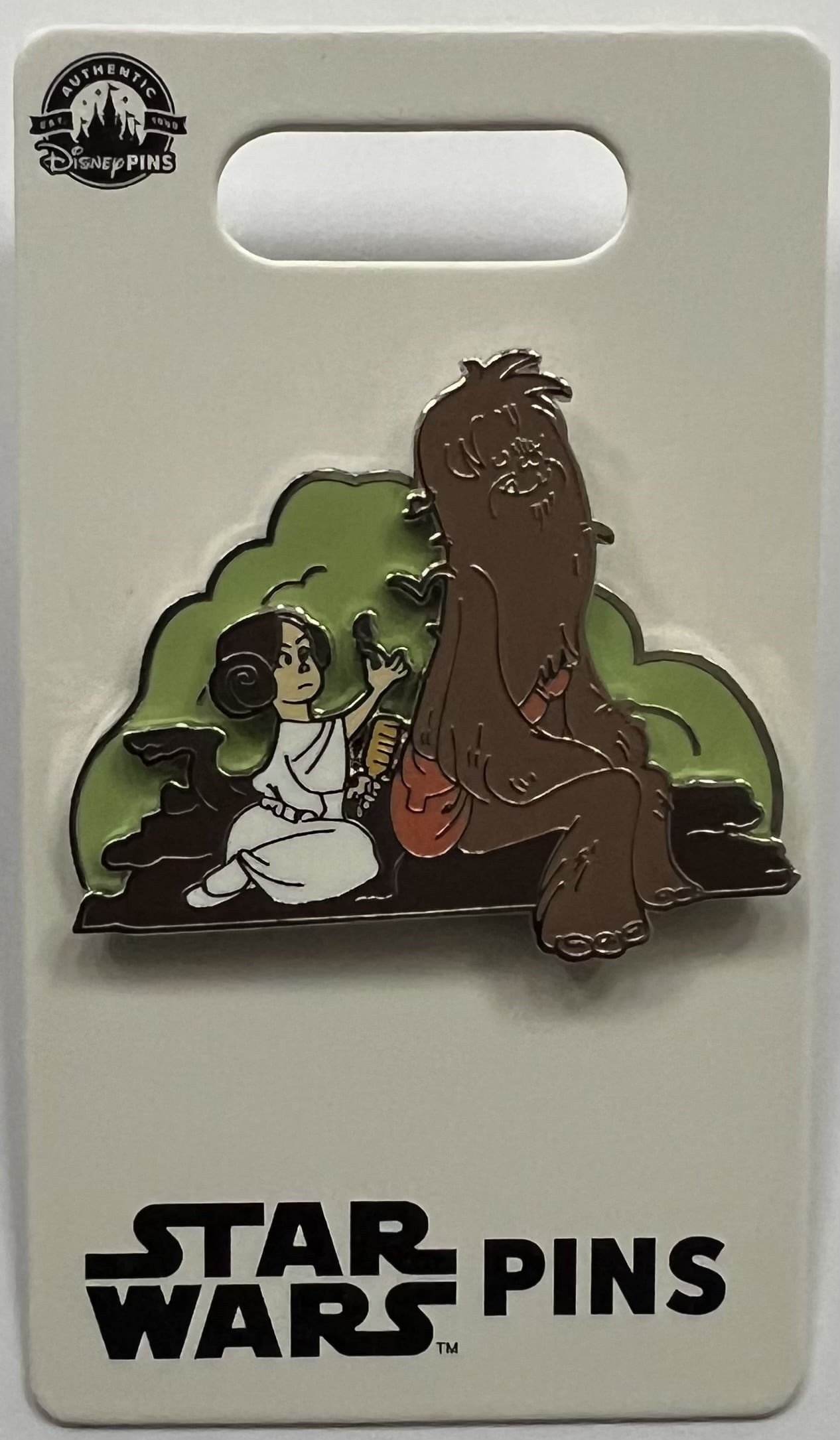 Star Wars Authentic Disney Pin with Princess Leia and Chewbacca ...