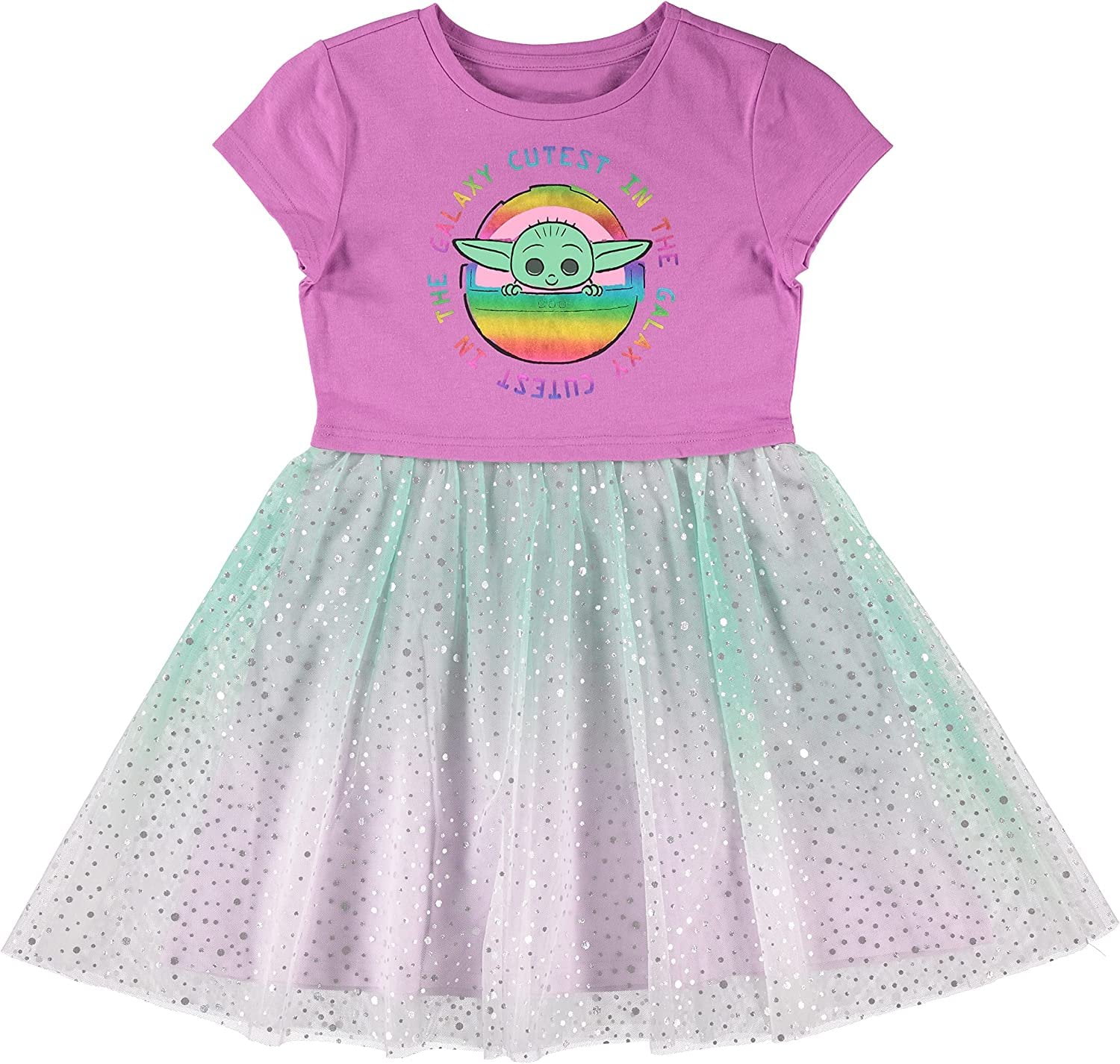 Star Wars Baby Yoda Girls' Little Tulle Costume Dress- Sizes 4-16 - The ...
