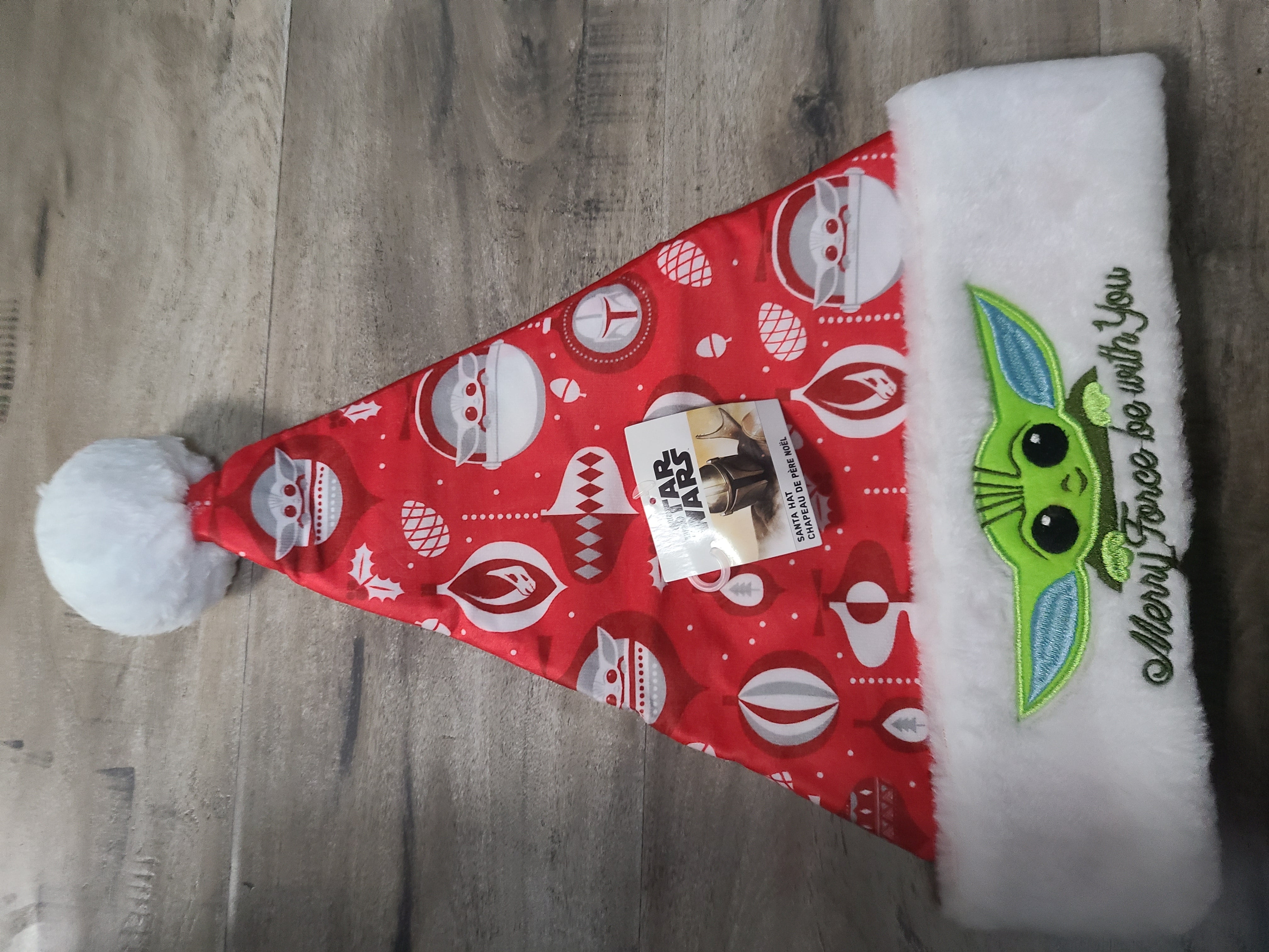 Star Wars Christmas Yoda Grogue Xmas Cap - Baby Yoda Santa Hat ...
