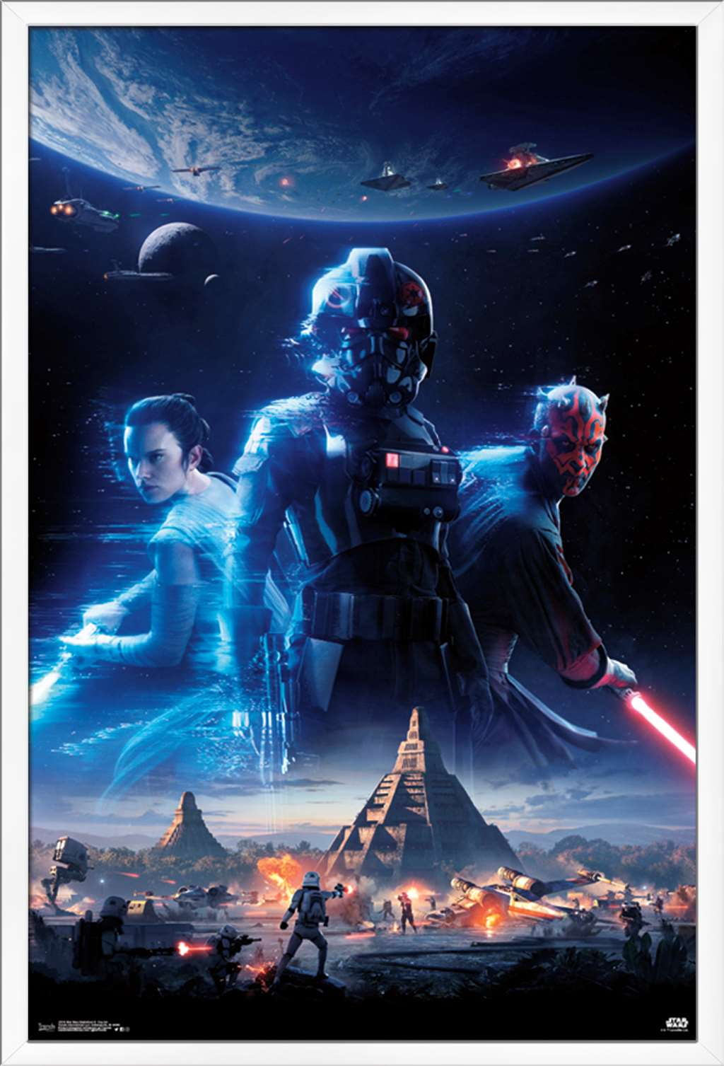 Star Wars: Battlefront 2 - Key Art Wall Poster, 22.375" x 34", Framed ...