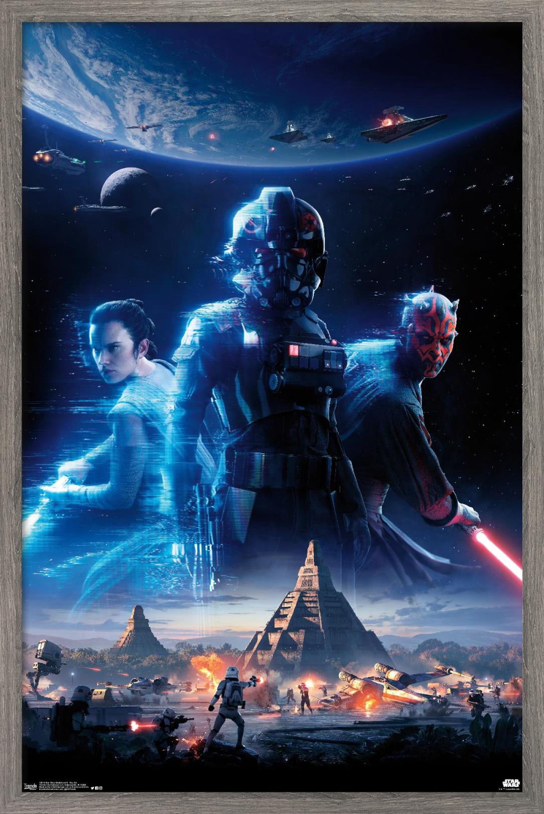 Star Wars: Battlefront 2 - Key Art Wall Poster, 22.375" x 34", Framed ...